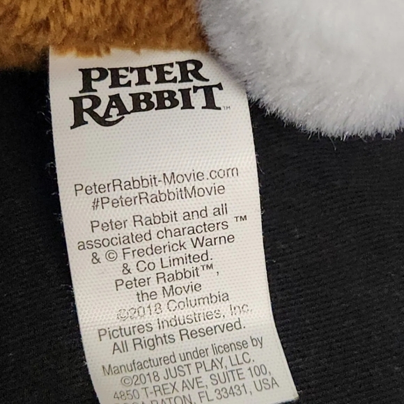 Just Play | Toys | Peter Rabbit Benjamin Stuffed Plush 7 Official Movie ...